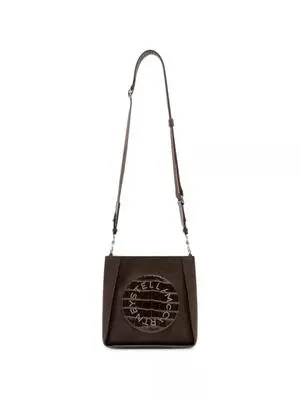 Stella McCartney Logo Crocodile-effect Shoulder Bag