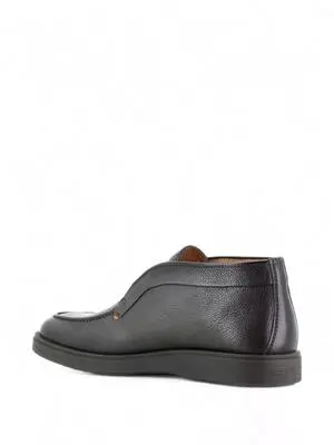 Santoni Grained Leather Boots