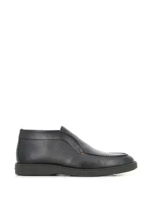 Santoni Grained Leather Boots
