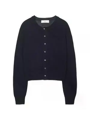 DUNST Button-front Knitted Cardigan - Black