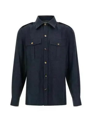 Brunello Cucinelli Virgin-wool Flannel Shirt