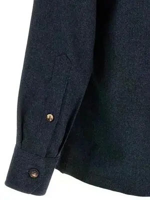 Brunello Cucinelli Virgin-wool Flannel Shirt