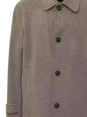 BOSS Relaxed-fit Coat In A Wool Blend