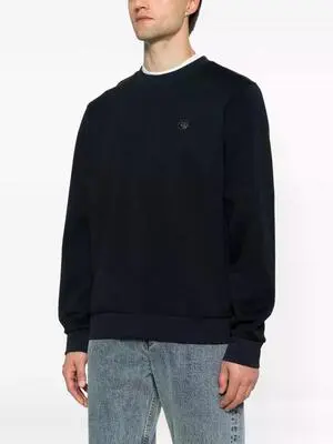 BOSS Logo-patch Crew-neck Sweatshirt