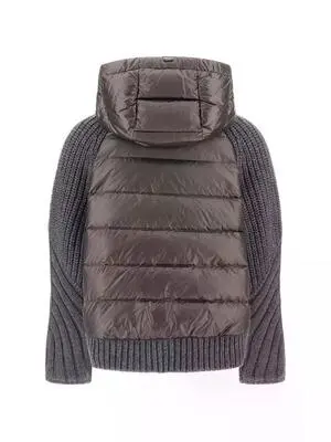 Herno Corncob-stitch Wool-knit Cardigan