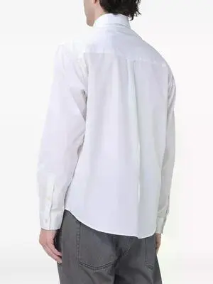 Palm Angels Logo-print Cotton Shirt - White