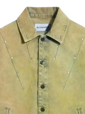BLUEMARBLE Stud-embellished Stonewashed Denim Trucker Jacket