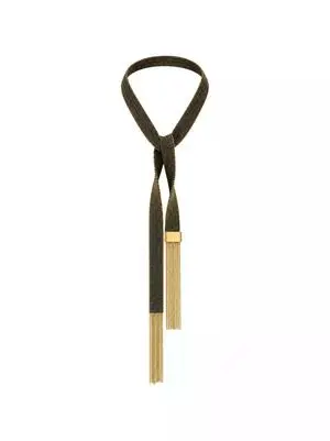 Elisabetta Franchi Tassel-detail Chain-link Necklace - Black