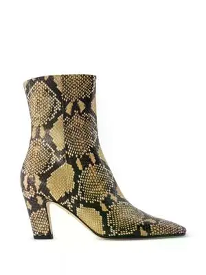 AeydĒ Maris Snake-effect Ankle Boots