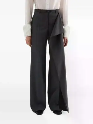 JIL SANDER Fil-à-fil Wool Trousers