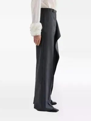 JIL SANDER Fil-à-fil Wool Trousers