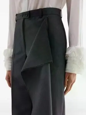 JIL SANDER Fil-à-fil Wool Trousers