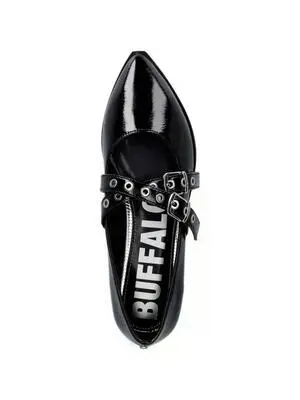 BUFFALO Marly Cross Buckled Ballet Flats