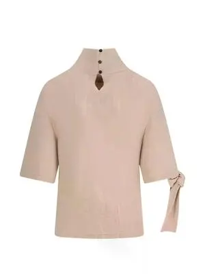Jacquemus The Fiocco Knit Stand-collar Top
