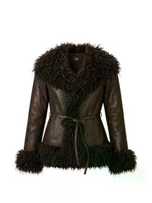 OW Faux Fur-trimmed Jacket