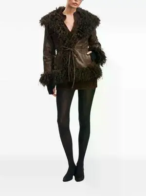 OW Faux Fur-trimmed Jacket