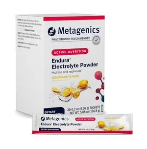 METAGENICS Endura Electrolyte Balance Powder With Vitamin C And E Hydration Packets With Sodium And Potassium For