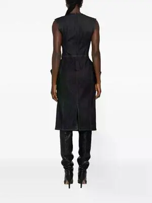 Jacquemus Contrast-stitch Sleeveless Midi Dress