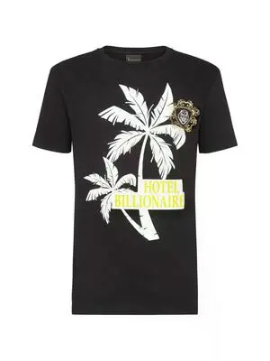 BILLIONAIRE Palms Tree-print T-shirt - Black
