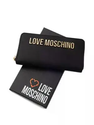 Moschino Logo-plaque Zip-around Wallet