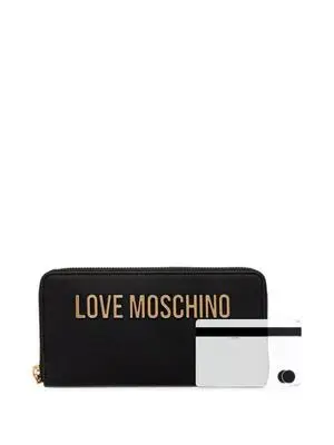 Moschino Logo-plaque Zip-around Wallet