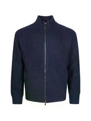 Altea Waffle-knit Zip-up Cardigan