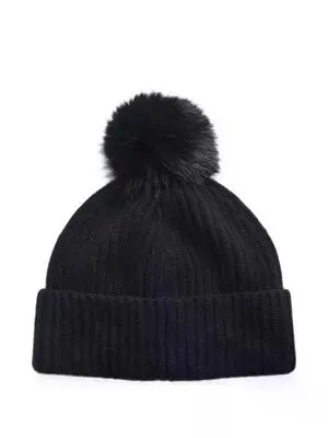 Canada Goose Pom-pom Ribbed-knit Beanie Hat