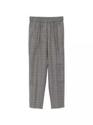 Peserico Check Elasticated-waist Trousers