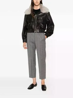 Peserico Check Elasticated-waist Trousers