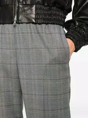 Peserico Check Elasticated-waist Trousers