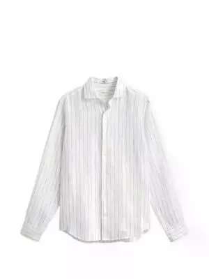 Gant Striped Linen Shirt - White