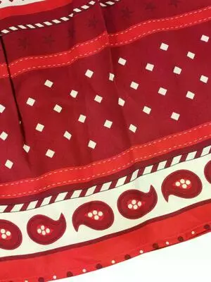Hermès 2010s Silk Midi Skirt