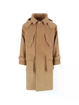 Caruso Foscari Hooded Button-up Coat