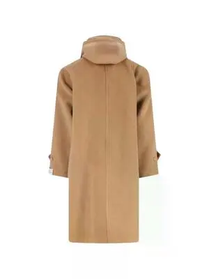Caruso Foscari Hooded Button-up Coat