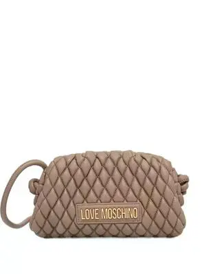 Moschino Quilted Leather Shoulder Bag