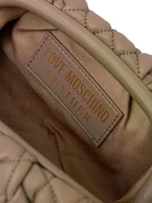 Moschino Quilted Leather Shoulder Bag