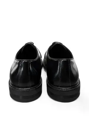 POCHE PARIS Cipele Polished-finish Derby Shoes - Black