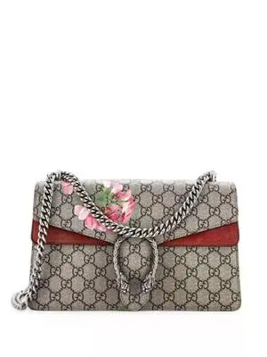 Gucci Dionysus Bag Blooms Print Gg Coated Canvas Small Shoulder Bag