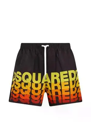 Dsquared2 Logo Midi Swim Boxer - Black