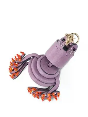 ANYA HINDMARCH Octopus Beaded Leather Keyring