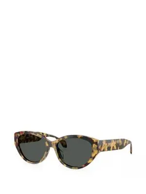 Versace Tortoiseshell-effect Cat-eye Sunglasses