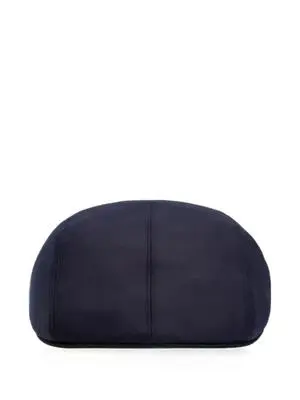Canali Logo-patch Wool Flat Cap