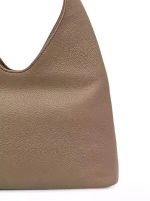 Moschino Logo-plaque Pebbled-effect Tote Bag