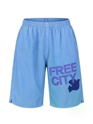 FREECITY Logo-print Elasticated Shorts