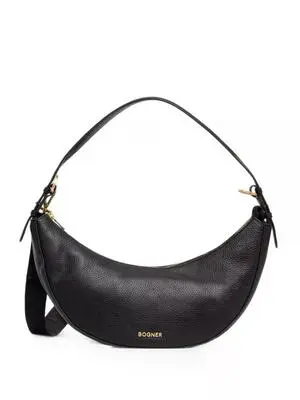Bogner Wallis Kyla Grained-leather Crescent Shoulder Bag