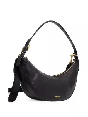 Bogner Wallis Kyla Grained-leather Crescent Shoulder Bag
