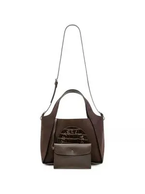 Stella McCartney Logo Crocodile-effect Tote Bag