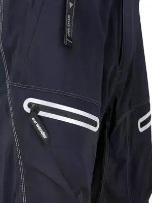 AND WANDER Belted Contrast-stitch Trousers