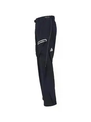 AND WANDER Belted Contrast-stitch Trousers