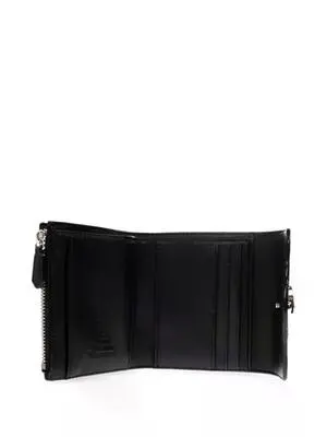 VIVIENNE WESTWOOD Orb-plaque Crinkled-leather Wallet